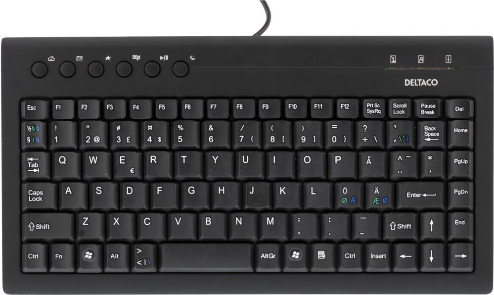 Köp Tangentbord USB mini svart till rätt pris @ electrokit
