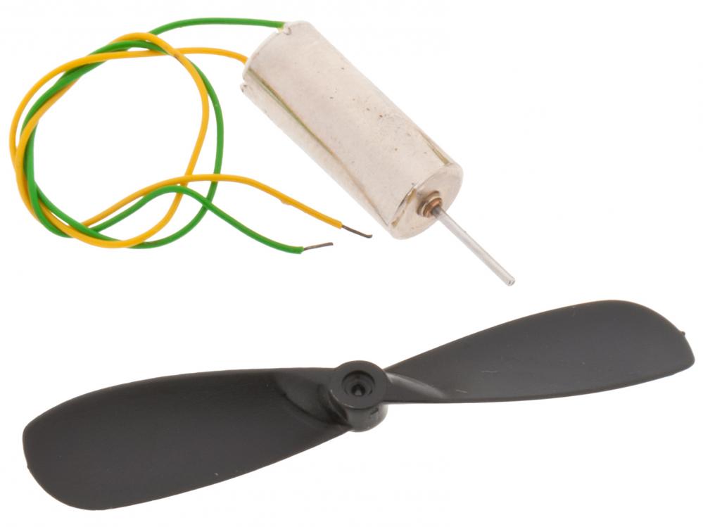 Köp DC-motor 3.7V 50000rpm med fläktblad till rätt pris @ electrokit