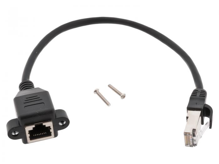 Buy Adapter cable ethernet - panel mounted at the right price @ electrokit