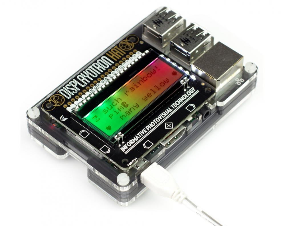 Buy Pimoroni - Display-O-Tron HAT at the right price @ electrokit