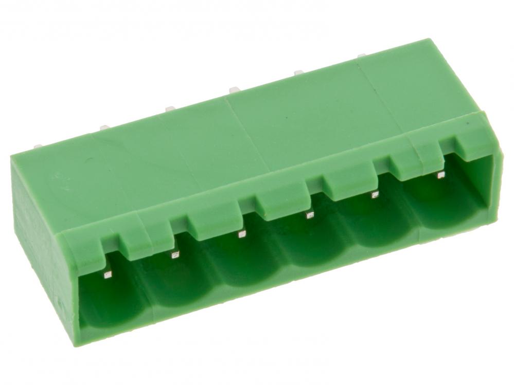 Buy PCB pin header 5.08mm 6-pin at the right price @ electrokit