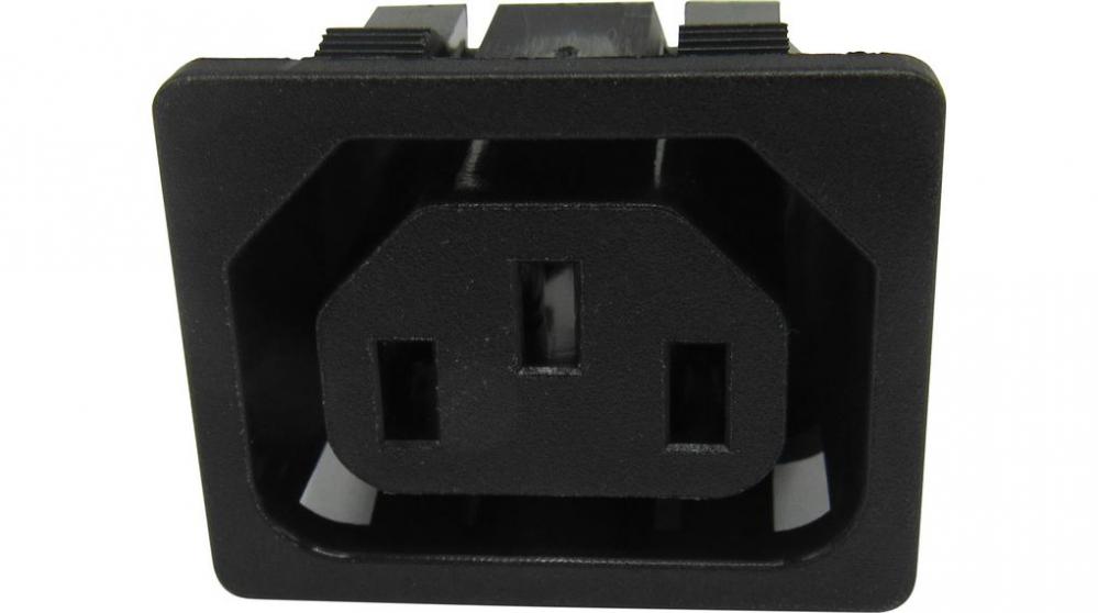 Buy Mains outlet IEC C13 10A 250VAC at the right price @ electrokit
