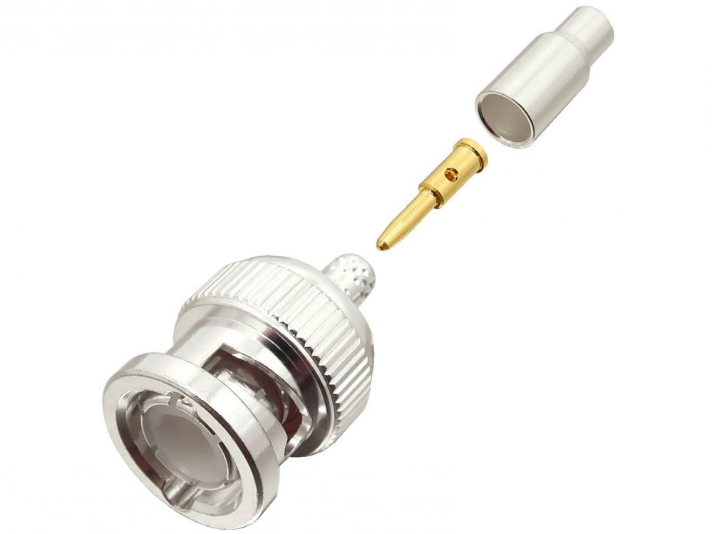 Buy BNC plug RG-174 crimp at the right price @ electrokit