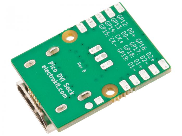 Köp DVI Sock för Raspberry Pi Pico till rätt pris @ electrokit Köp DVI Sock för Raspberry Pi Pico till rätt pris @ electrokit