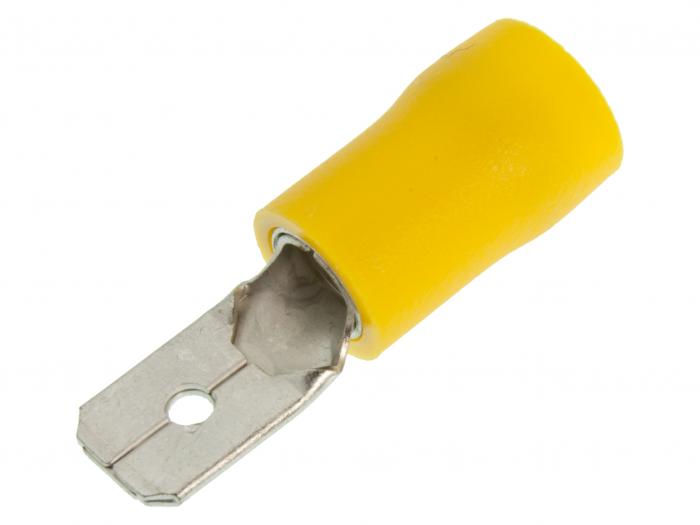 Köp Flatstift 6.3x0.8mm gul till rätt pris @ electrokit