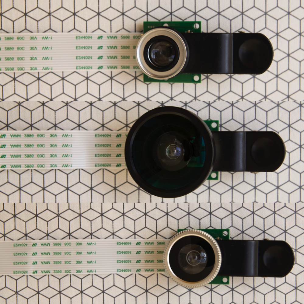 Buy Lenses för Raspberry Pi camera - 3-pack at the right price @ electrokit