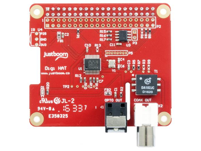 Buy JustBoom Digi HAT at the right price @ electrokit