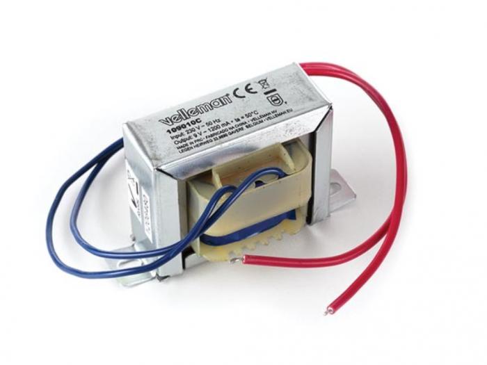 Buy Transformer 10VA 9V 1.2A at the right price @ electrokit