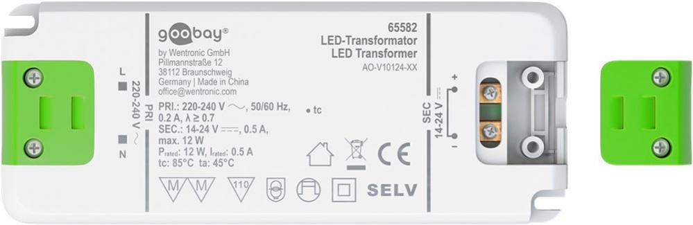 Köp LED drivdon 500mA 12W - konstant ström till rätt pris @ electrokit