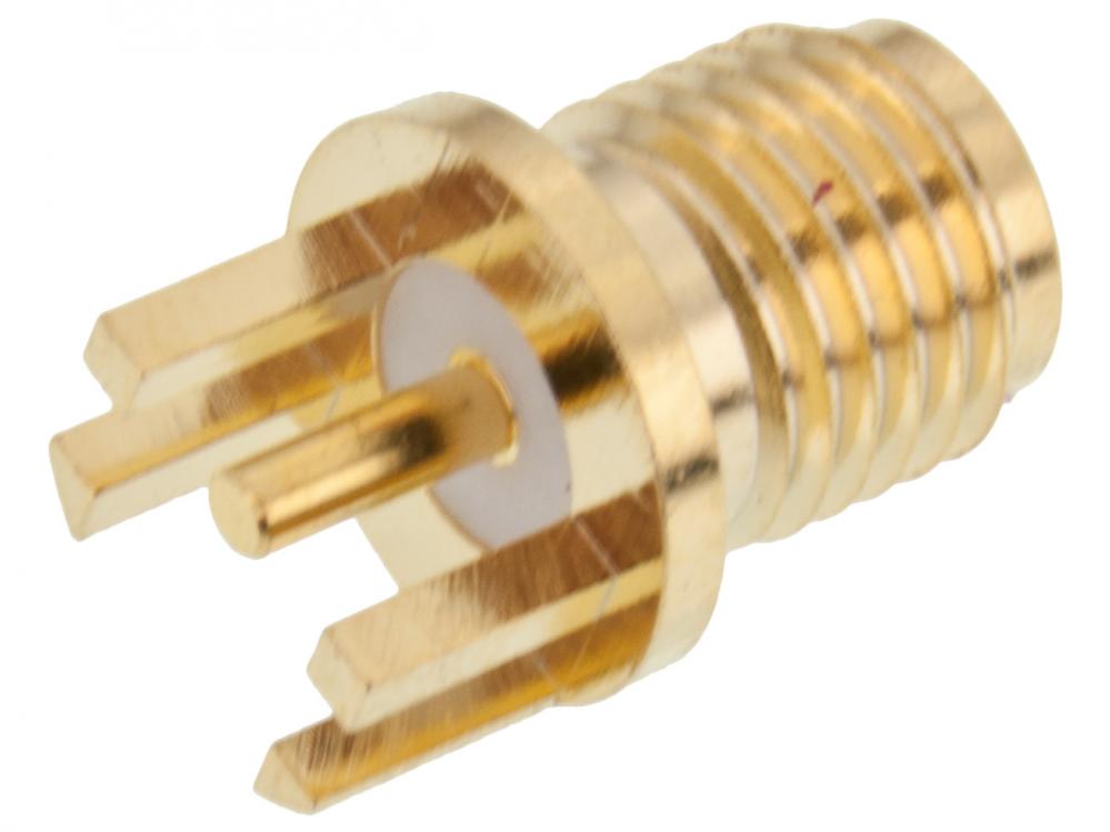 Buy SMA female PCB edge mount 4mm at the right price @ electrokit