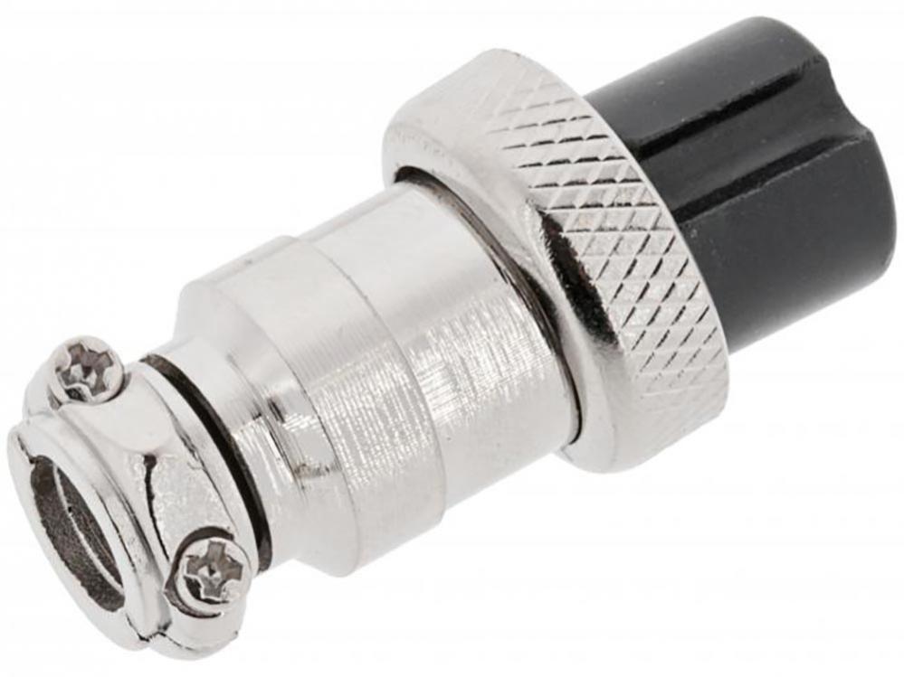 Buy Connector GX16 jack 3-pin at the right price @ electrokit
