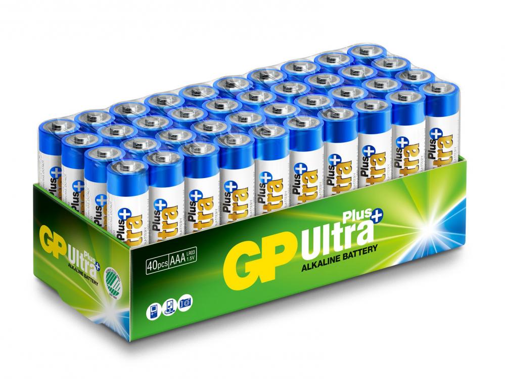 Buy Batteri 1.5V LR03 / AAA GP Ultra Plus 40-pack at the right price @ electrokit