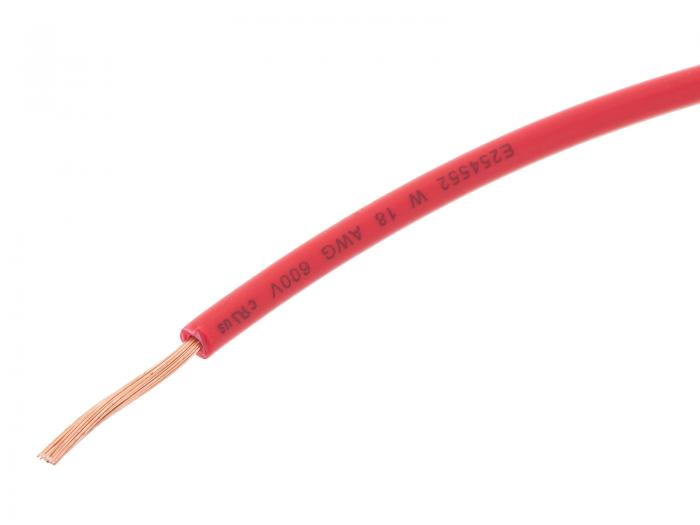 Buy Hookup wire RK1.0 H05V2-K red at the right price @ electrokit