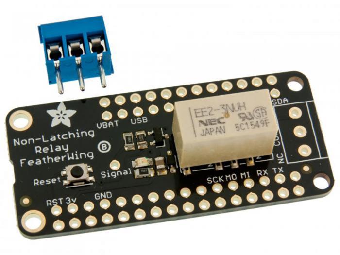 Buy Non-Latching Mini Relay FeatherWing at the right price @ electrokit