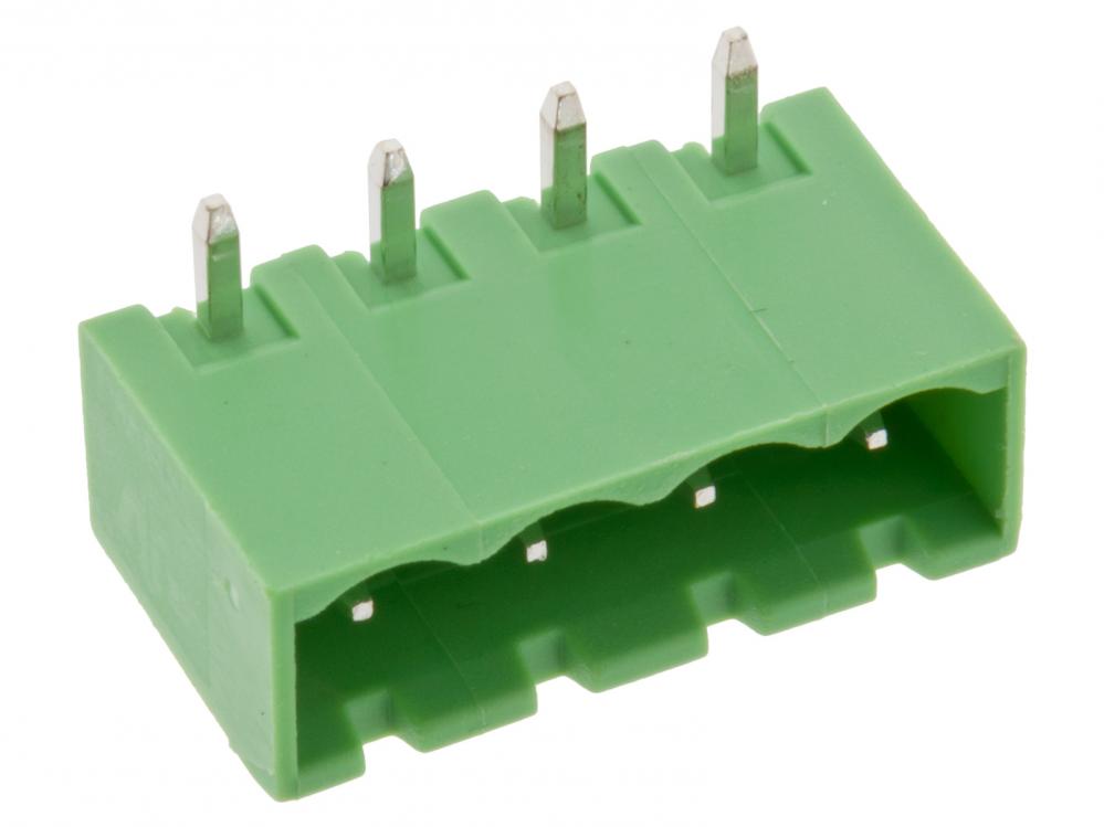 Buy PCB pin header 5.08mm 4-pin right-angle at the right price @ electrokit