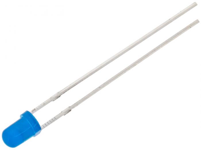 Buy LED 3mm blue diffused 3500mcd at the right price @ electrokit