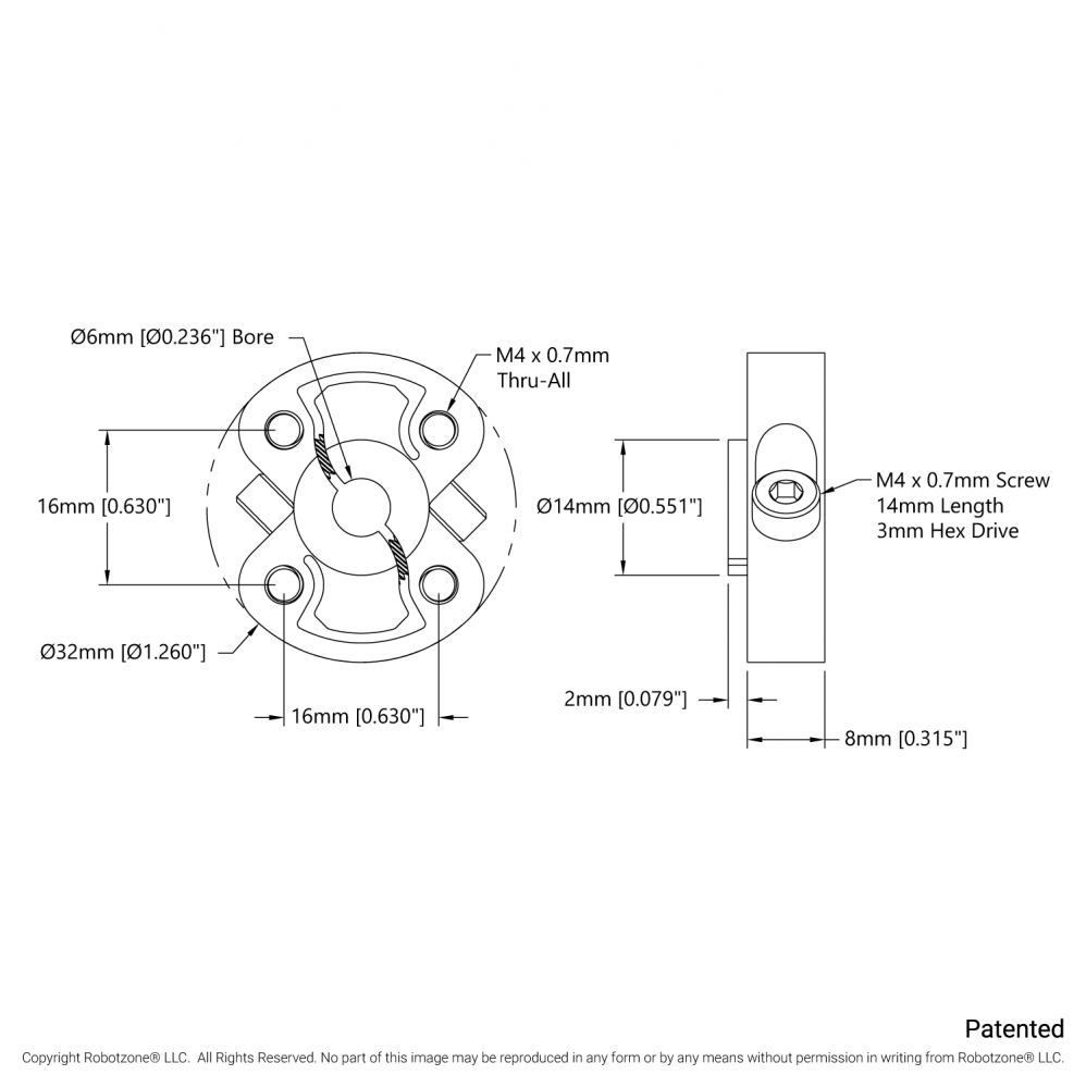Buy Clamp hub 6mm at the right price @ electrokit
