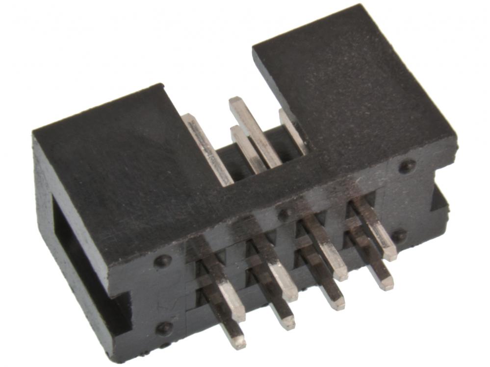 Buy IDC box header PCB 8-p 2.54mm at the right price @ electrokit