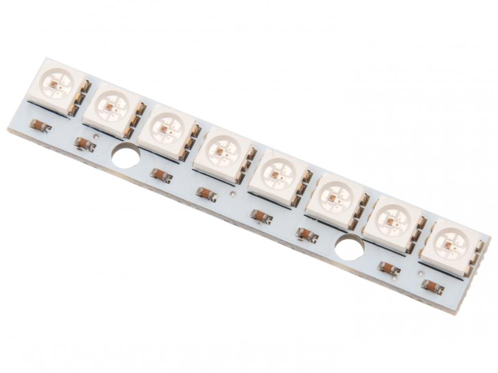 Buy NeoPixel 8 LEDs WS2812 at the right price @ electrokit