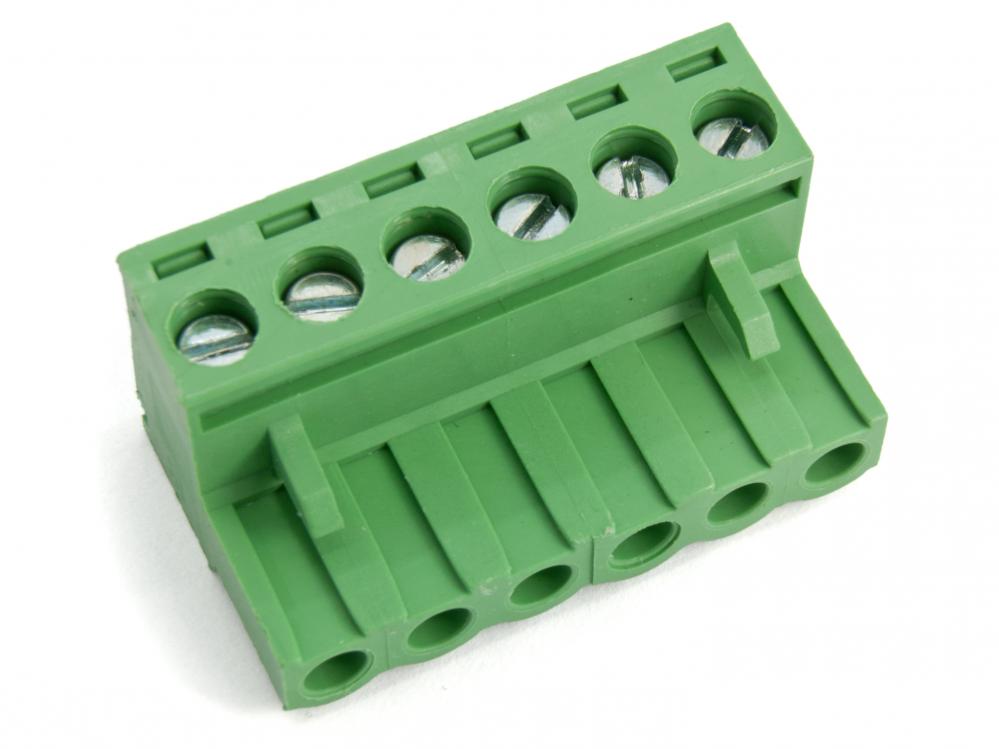 Köp Skruvplint pluggbar 5.08mm 6-pol till rätt pris @ electrokit