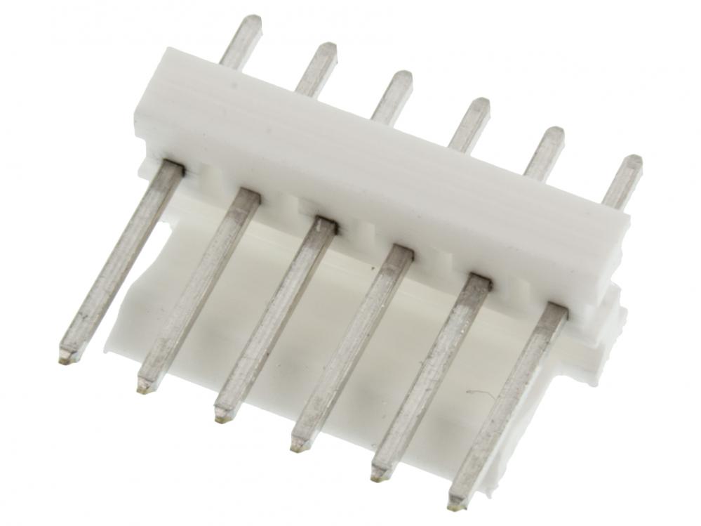 Buy MTA-100 pin header 2.54mm straight 6-p at the right price @ electrokit