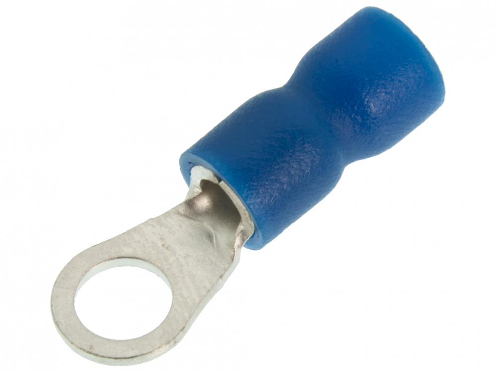Buy Ring terminal 4.3mm blue at the right price @ electrokit