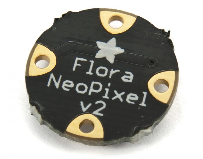Buy FLORA NeoPixel v.2 RGB-LED 4-pack at the right price @ electrokit