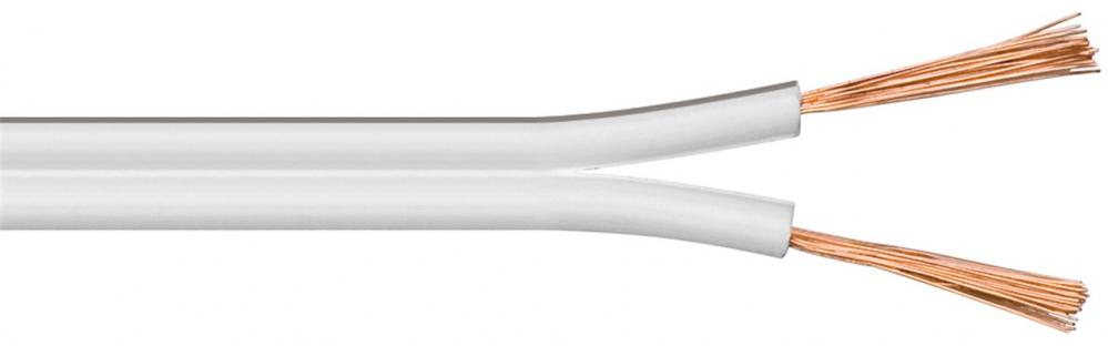 Buy Cable 2x0.75mm² Cu white 25m at the right price @ electrokit