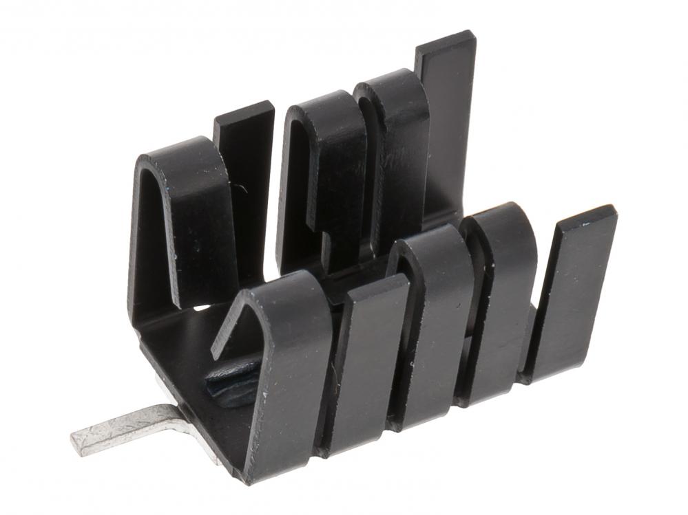 Buy Heatsink TO-220 19.5x13x13mm clamp at the right price @ electrokit