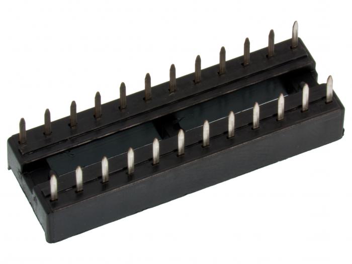 Buy DIL-socket 24-pin 0.3" at the right price @ electrokit