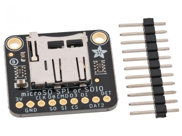 Buy MicroSD reader 3V SPI/SDIO at the right price @ electrokit