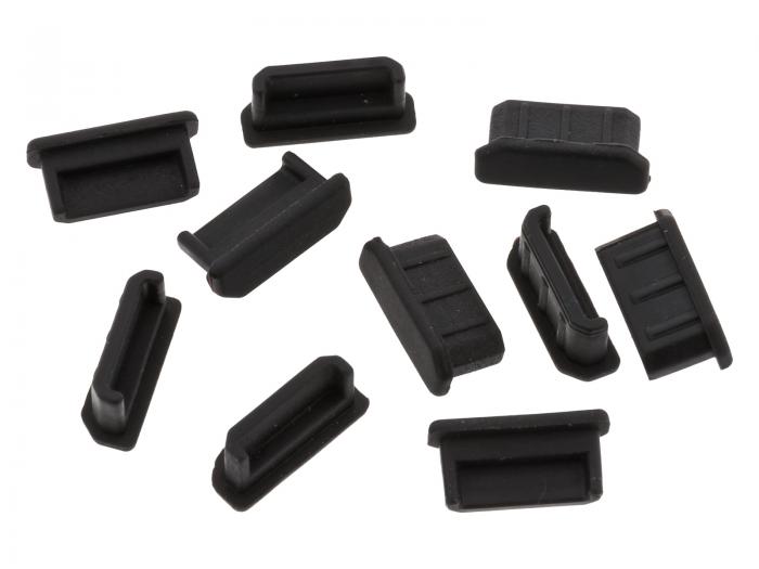 Buy Dust cover Mini HDMI black 10-pack at the right price @ electrokit