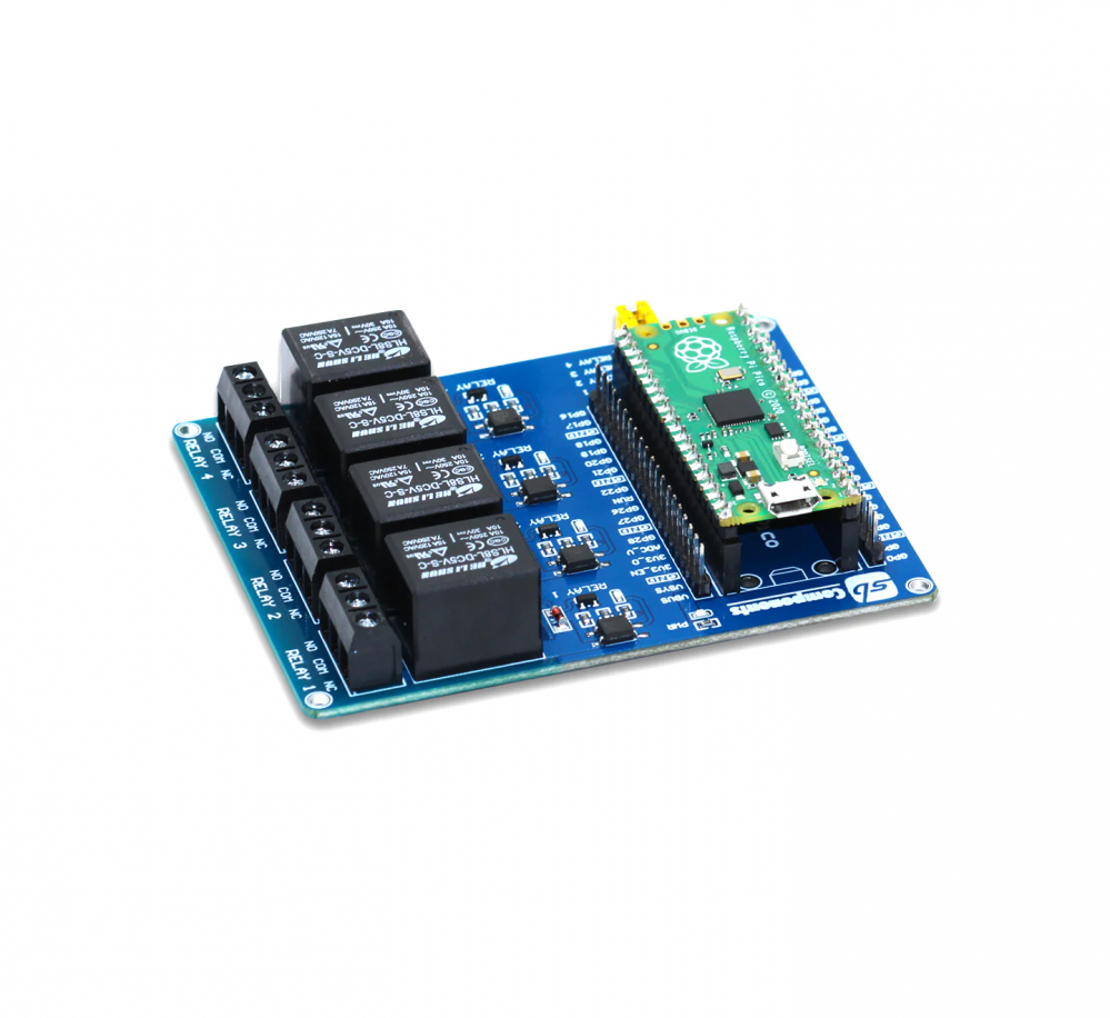 Buy Raspberry Pi Pico 4x Relay Board at the right price @ electrokit