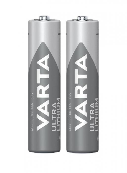 Buy AAA lithium battery Varta 2-pack at the right price @ electrokit