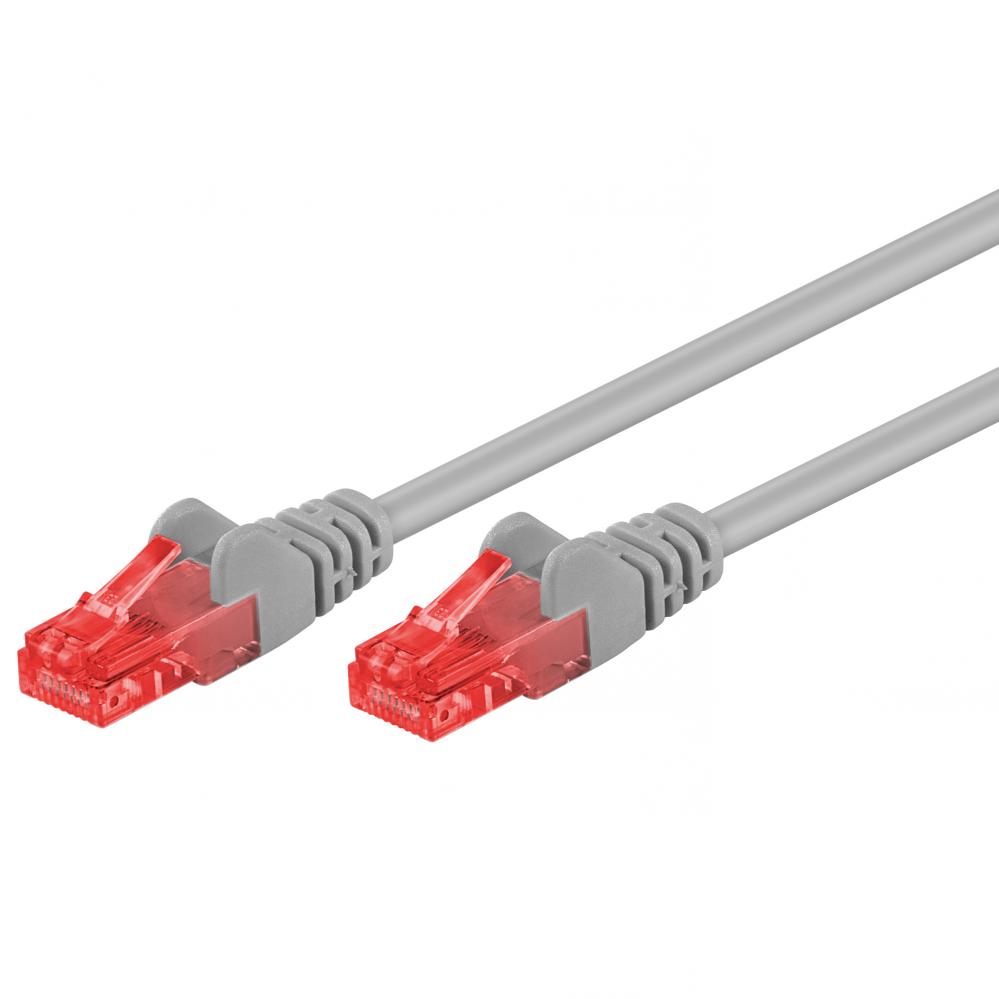 Buy UTP Cat6 patch cable 20m grey CCA at the right price @ electrokit