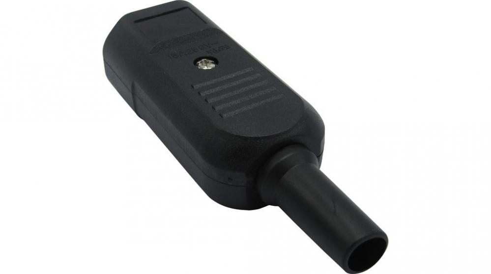 Buy Mains connector IEC C14 10A 250VAC at the right price @ electrokit