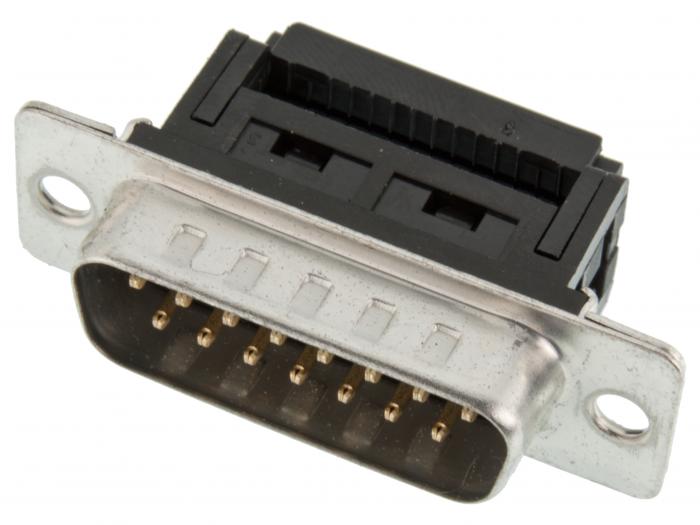 Buy D-SUB 15 pol male flat cable at the right price @ electrokit