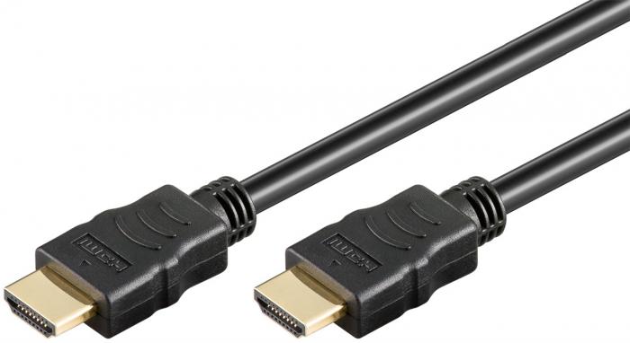 Buy HDMI 2.0 cable (4K@60Hz) 5m black at the right price @ electrokit