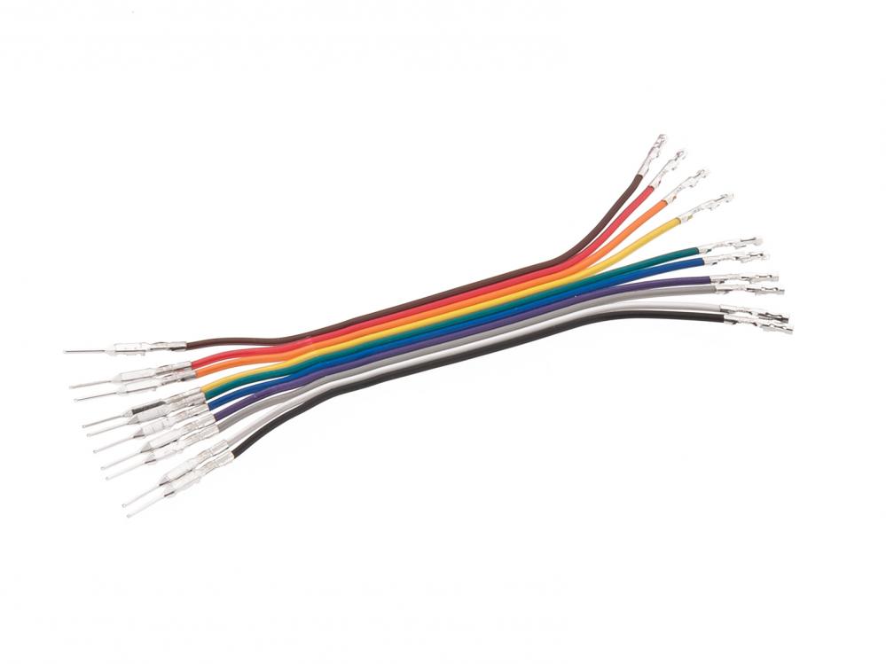 Köp Flatkabel med terminaler 10-pol hane-hona 75mm till rätt pris ...