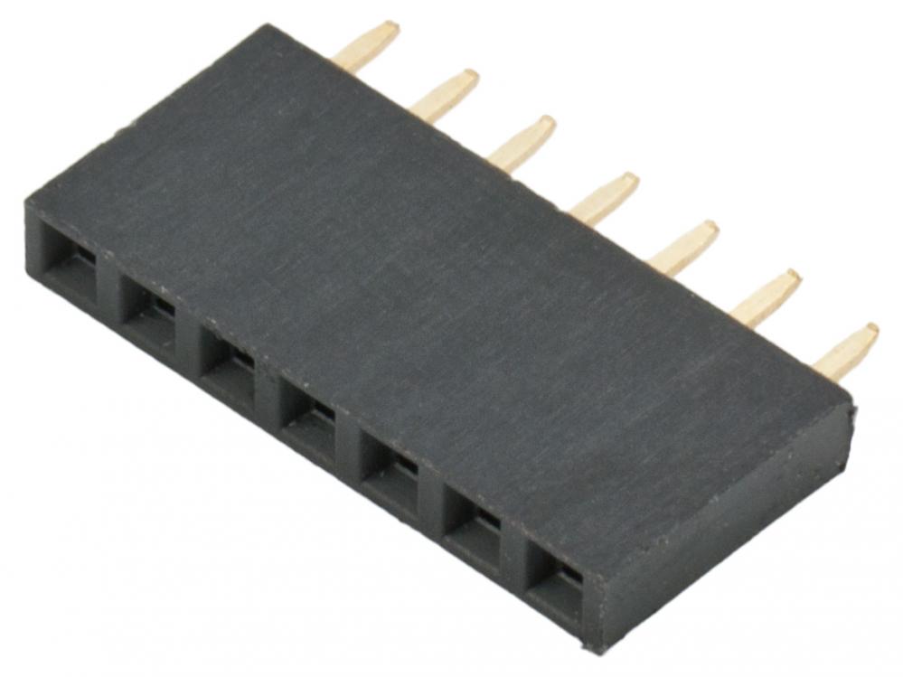 Buy Female header 2.54mm 1x7p at the right price @ electrokit