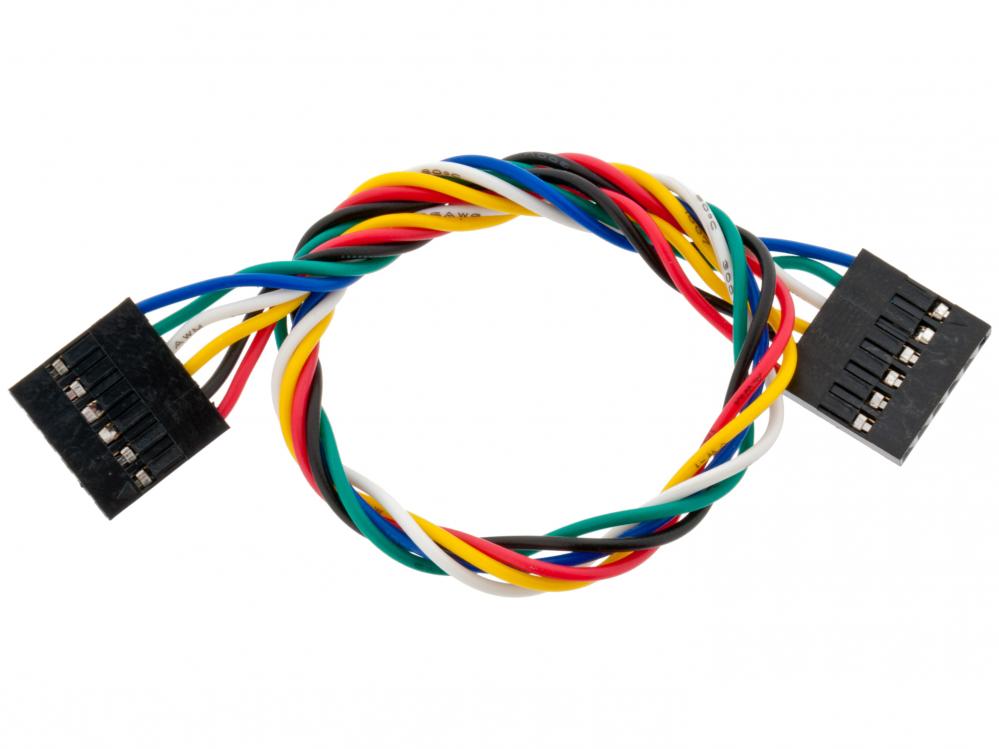 Buy Jumper wire 6-pin dupont 200mm at the right price @ electrokit
