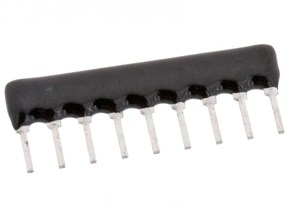 Buy Resistor net 8R 9-pin 330R 5% at the right price @ electrokit