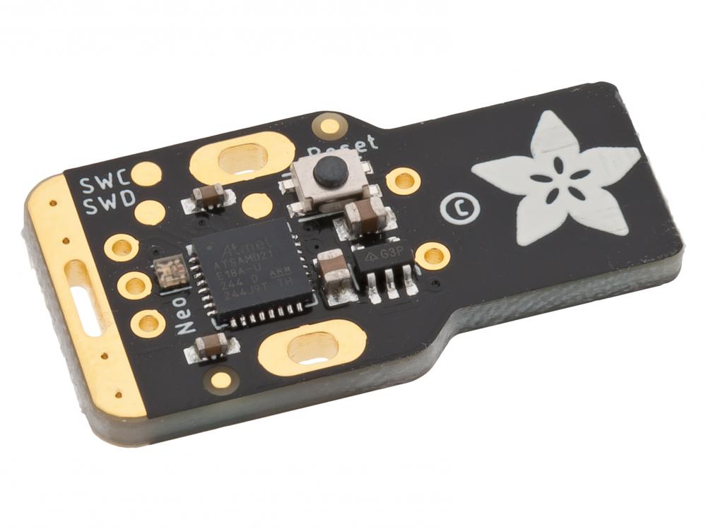 Köp Adafruit Rotary Trinkey - USB NeoPixel Rotary Encoder till rätt pris @ electrokit