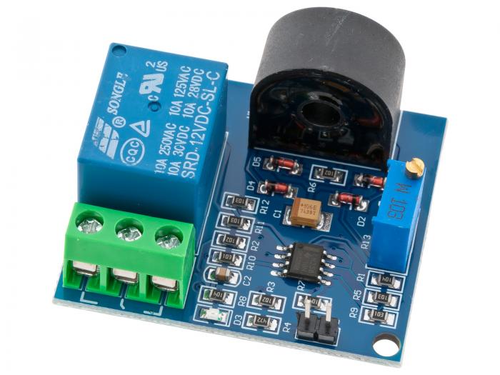 Buy Current sensor 5A with relay at the right price @ electrokit