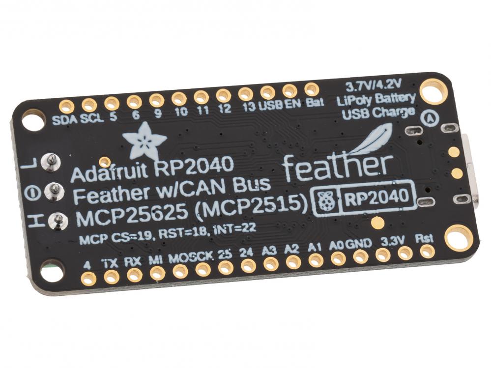 Köp Adafruit Feather RP2040 CAN Bus till rätt pris @ electrokit