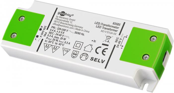 Köp LED drivdon 500mA 20W - konstant ström till rätt pris @ electrokit