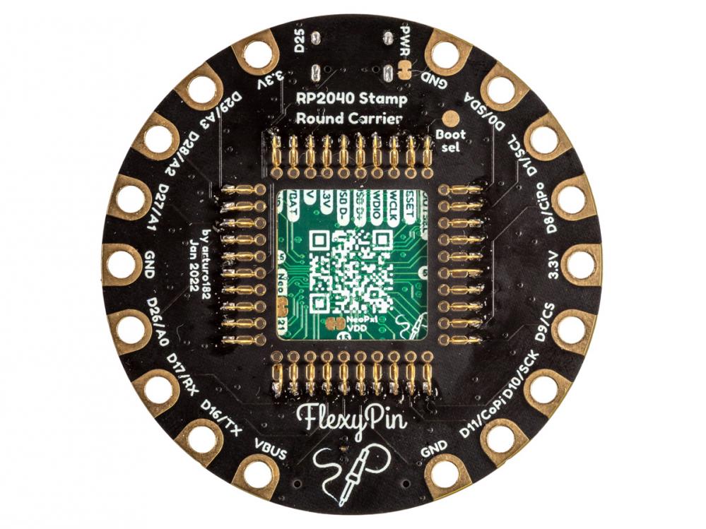 Buy RP2040 Stamp Round Carrier at the right price @ electrokit