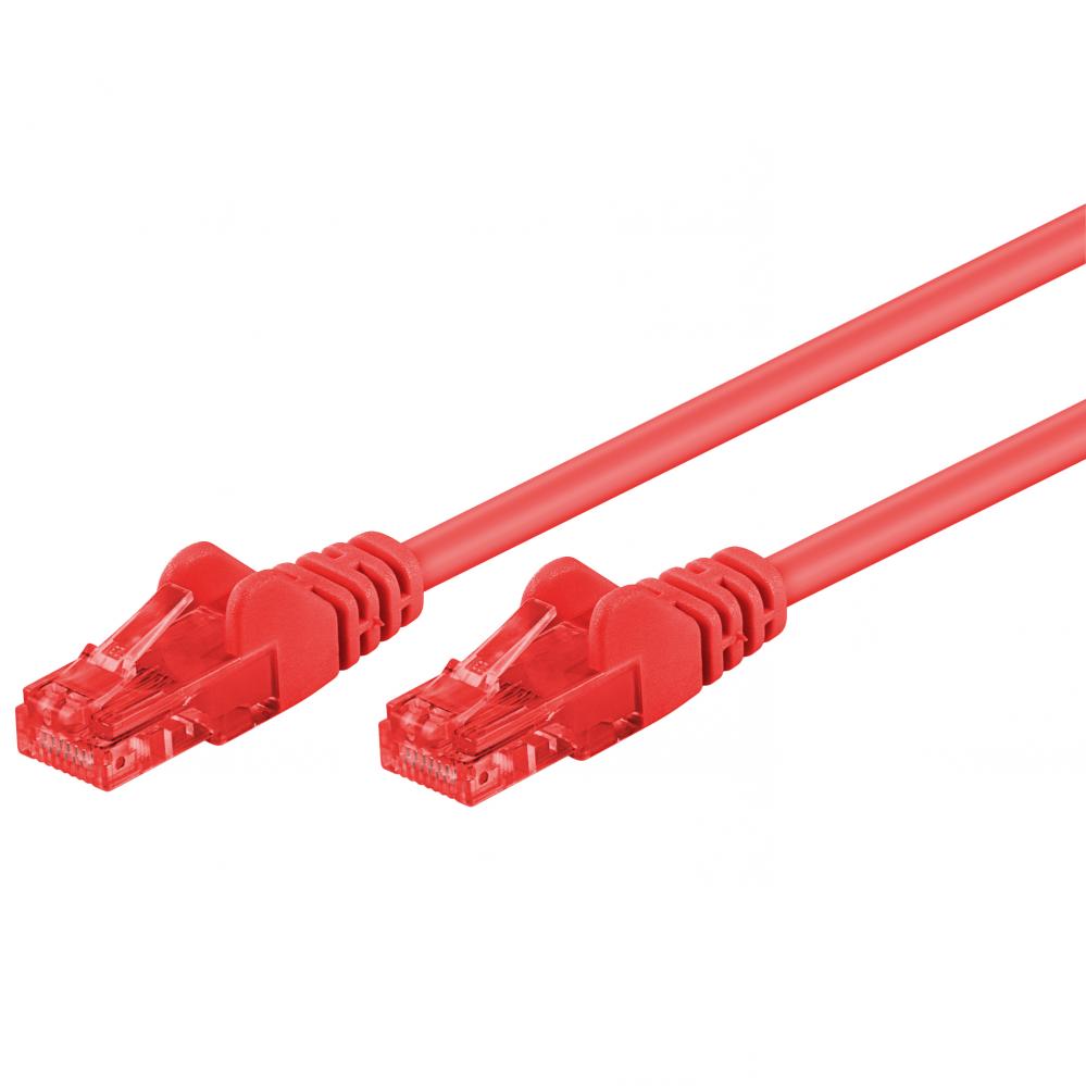 Buy UTP Cat6 patch cable 1m red CCA at the right price @ electrokit