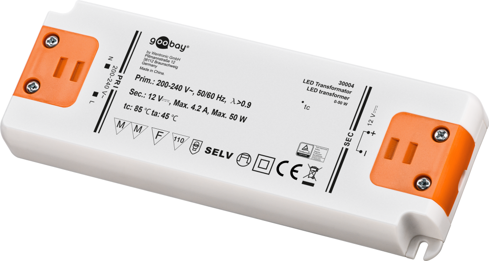 Köp LED drivdon 12V (DC) 50W till rätt pris @ electrokit