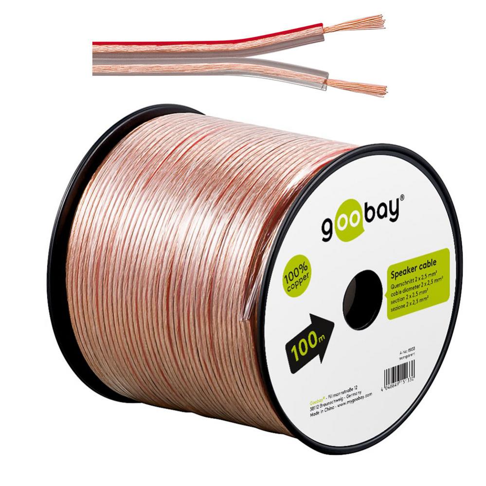 Köp Kabel 2x2.5mm² Cu transparent 100m till rätt pris @ electrokit